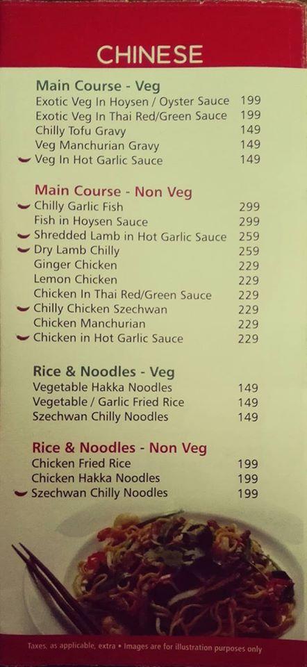 Menu at The Big Chefs, Noida, sector 59