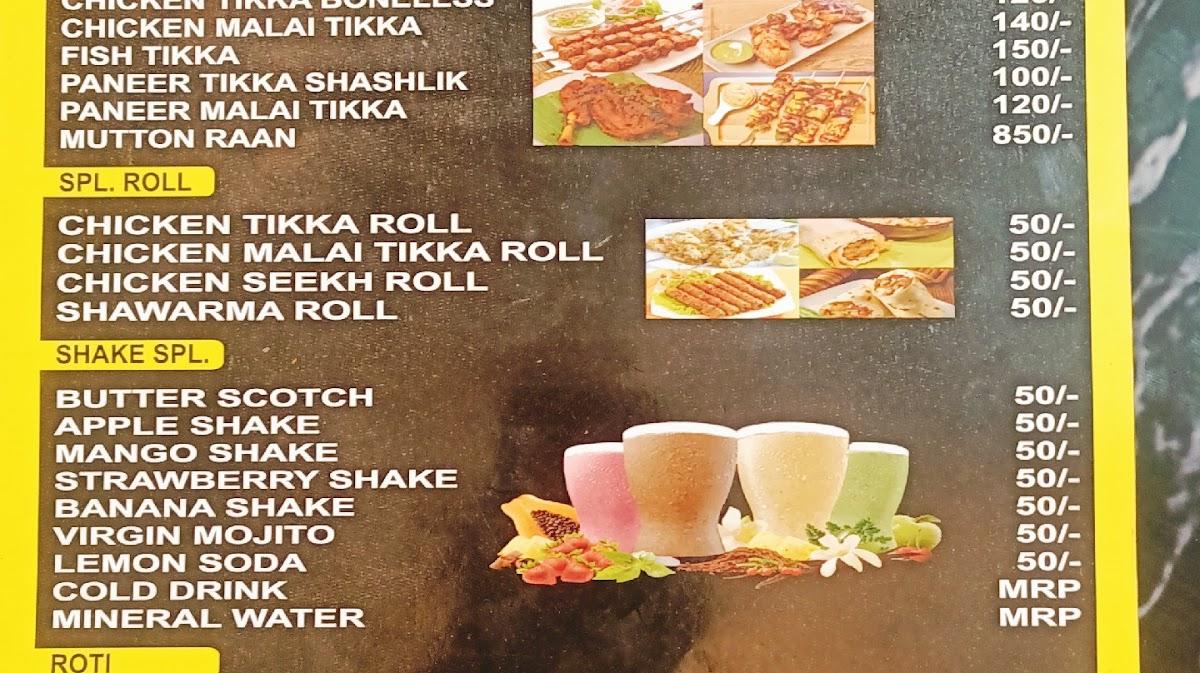 Menu at MehaK foods, New Delhi