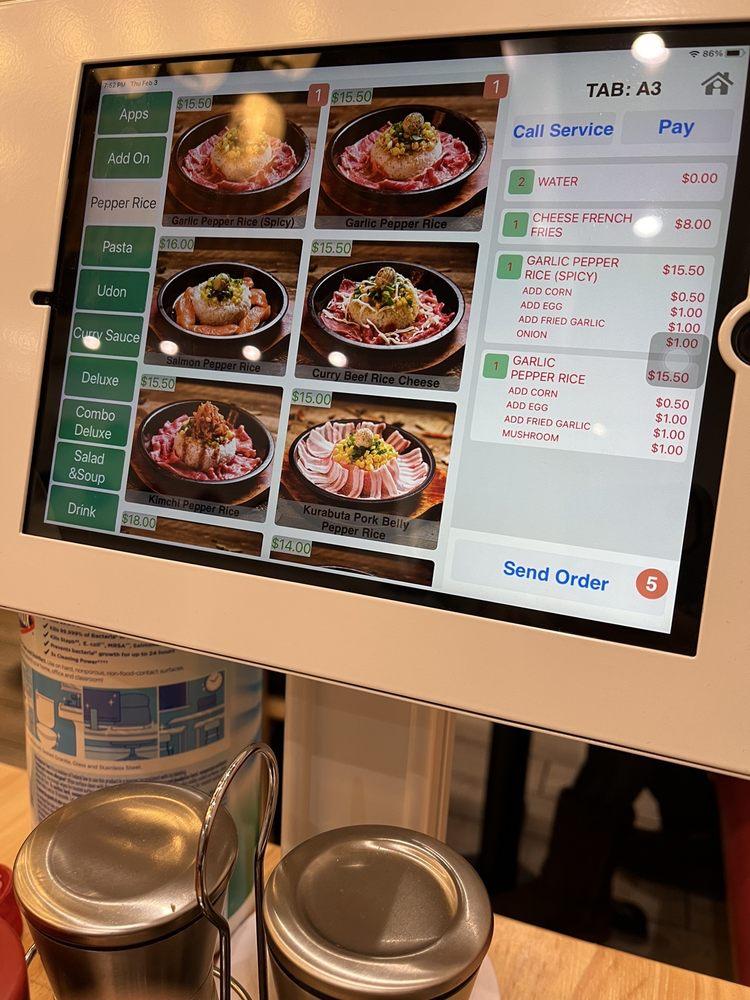 Menu at Sizzling Lunch restaurant, Fremont