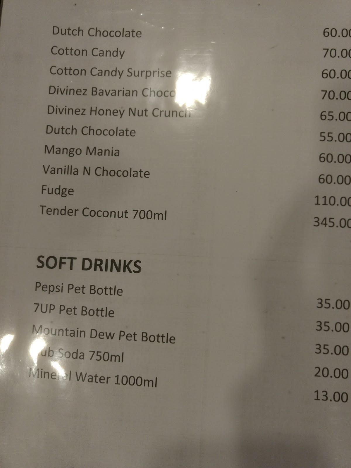 Menu at Toki Restaurant, Kottayam
