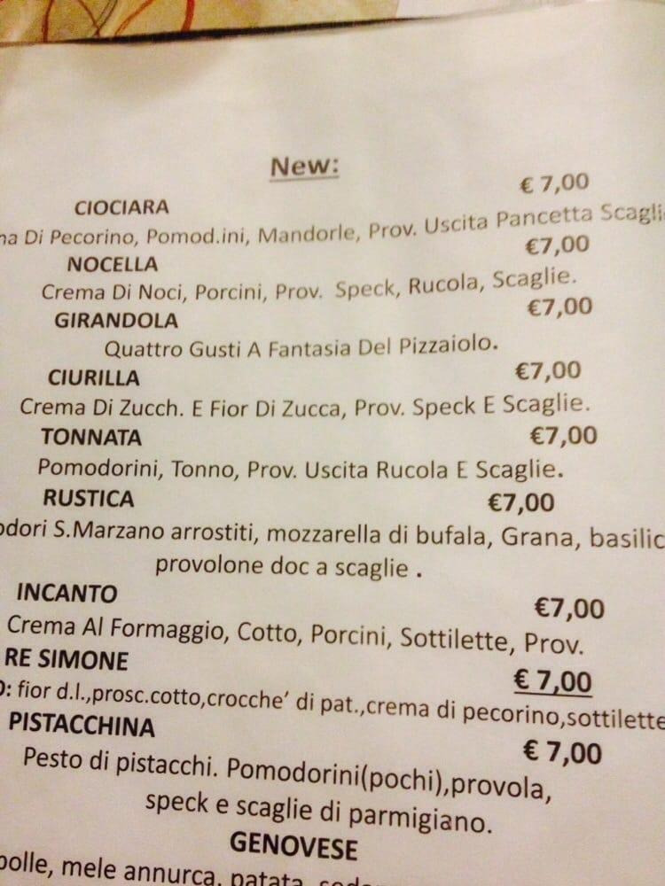 Menu at Lady Pizza pizzeria, Marano di Napoli, Via Adda
