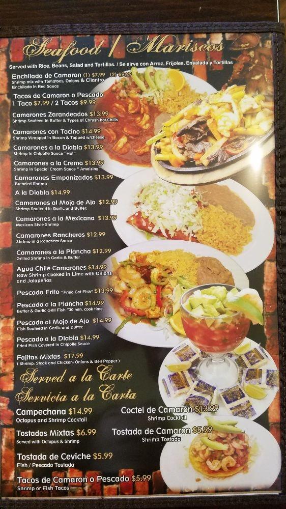 Menu at Nena's on B St restaurant, Stockton, S B St