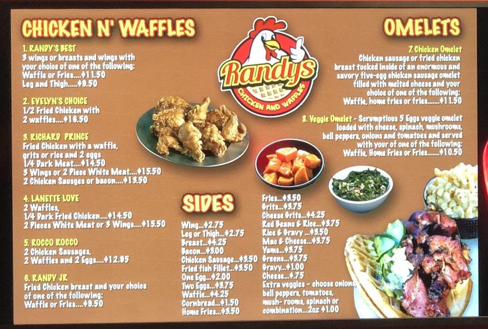 Menu at Randys Chicken And Waffles restaurant, Lancaster