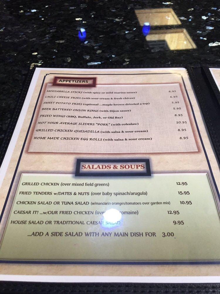 Menu at Trinity Grill & Bar, Hyattsville