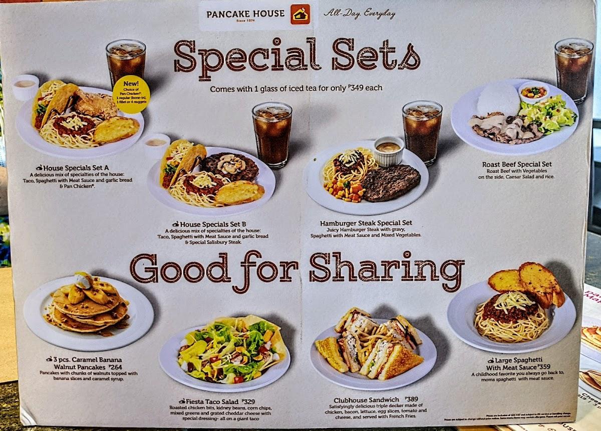 Menu at Pancake House U.P. Town Center restaurant, Quezon City