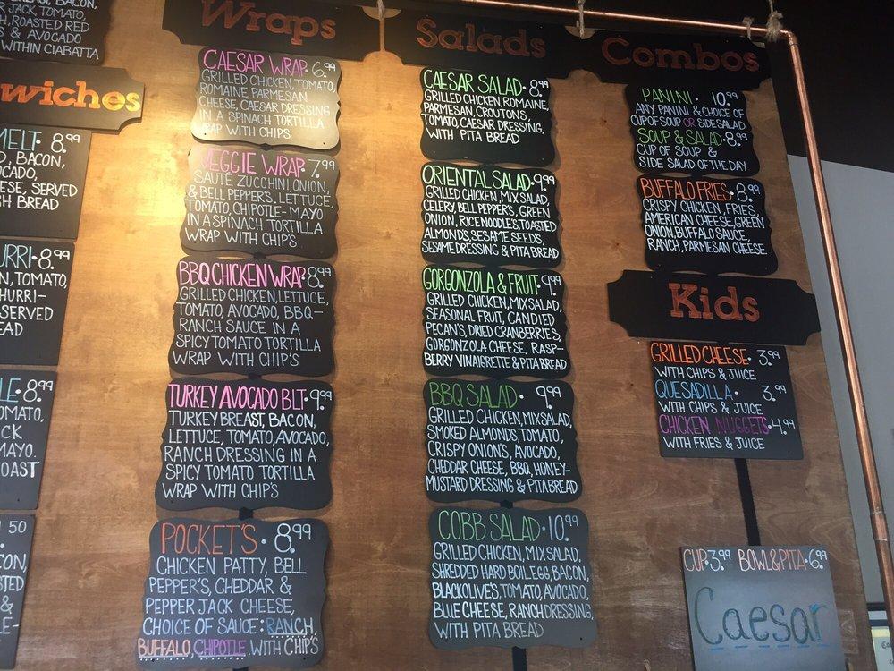 Menu at La Gare Cafe, Perris