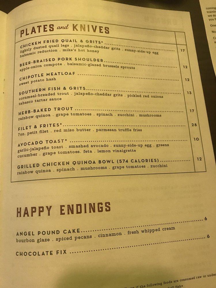Menu at The Winston pub & bar, Norman