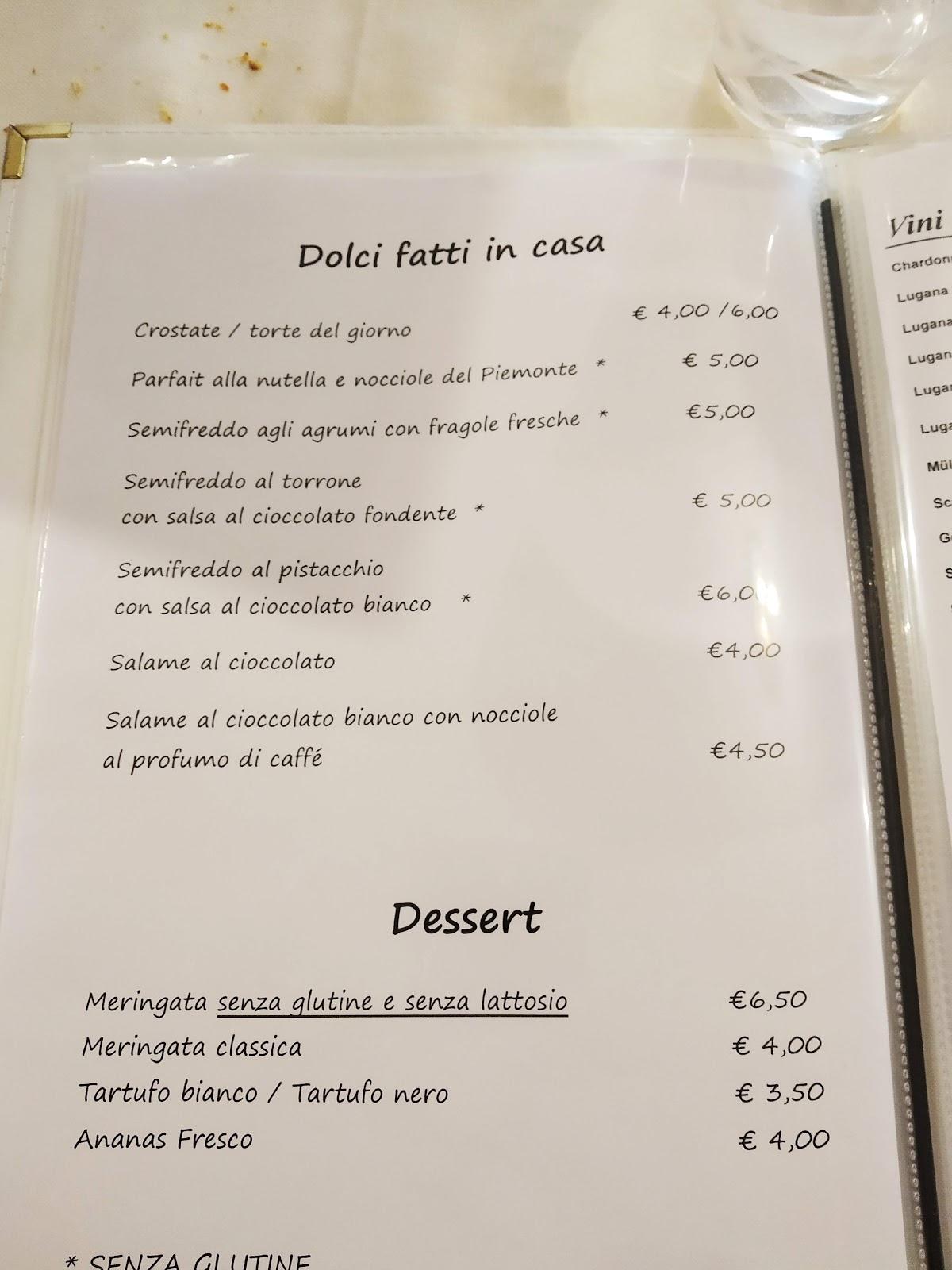 Menu da Bar Ristorante Canottieri Saló, Salò