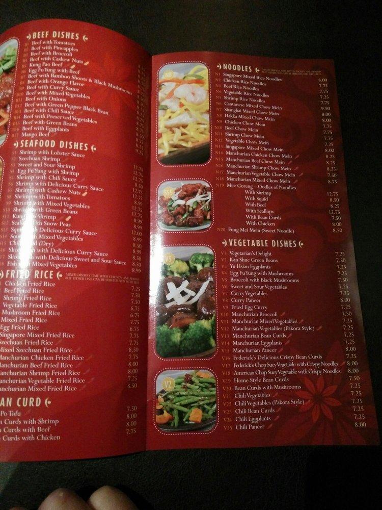 Menu at Federick Restaurant, Markham, 160 New Delhi Dr