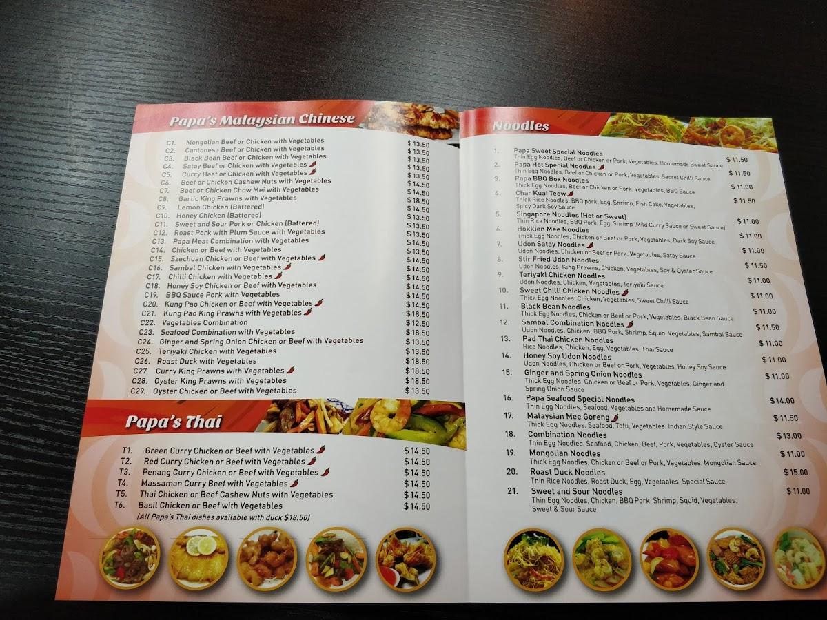 Carta del restaurante Papa's Rich Noodle (Order Online/Delivery), Seymour