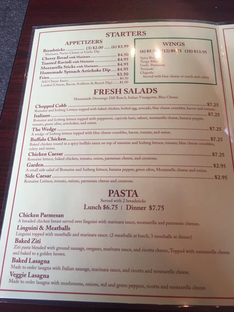 Menu at The Red Pepperoni pizzeria, Madison, 842 W Main St