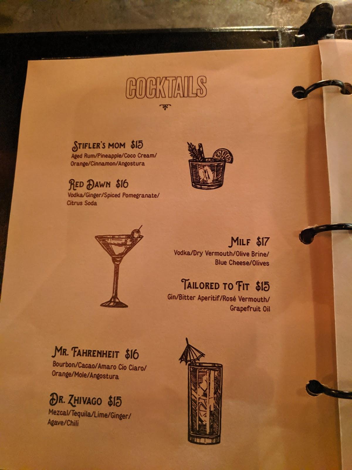 Menu at The Ragtrader & Bo Peep Cocktail and Highball Store pub & bar ...