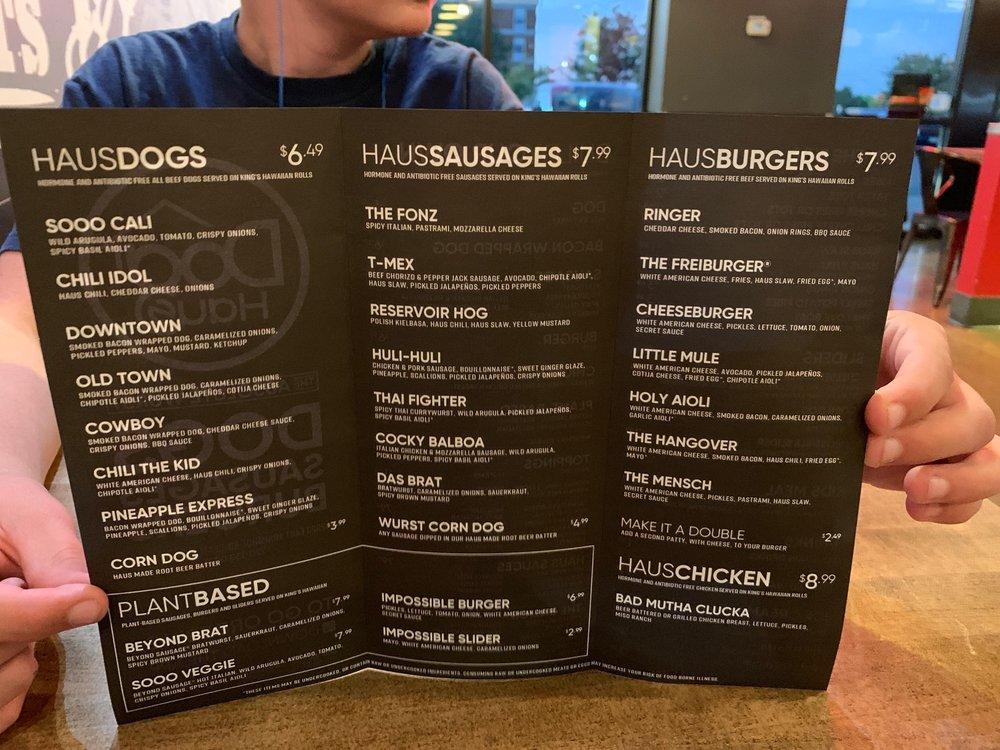 Menu at Dog Haus pub & bar, Centennial, E Arapahoe Rd #120