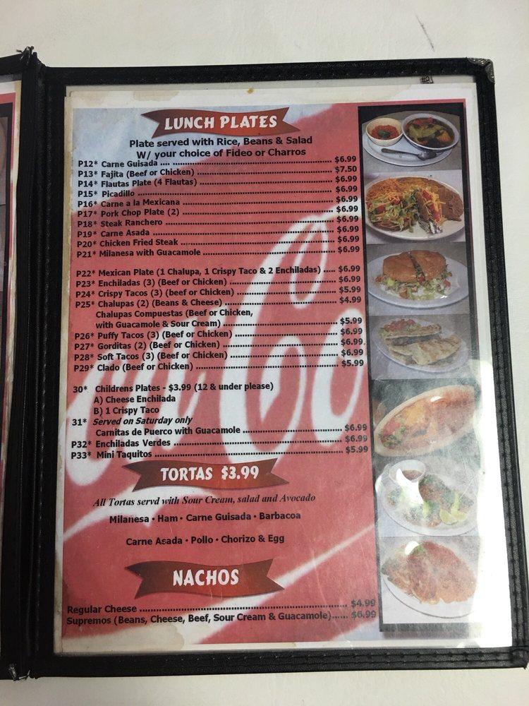 Menu at Lucy Cafe, San Antonio