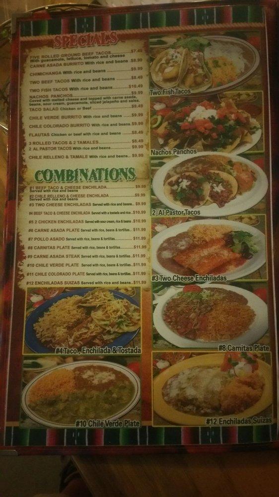 Menu at La Corona Méxican Restaurant, Orland