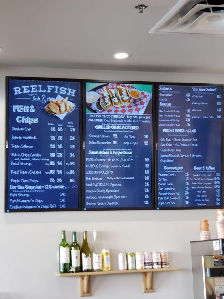 Menu at Reelfish Fish & Chips restaurant, Lafayette