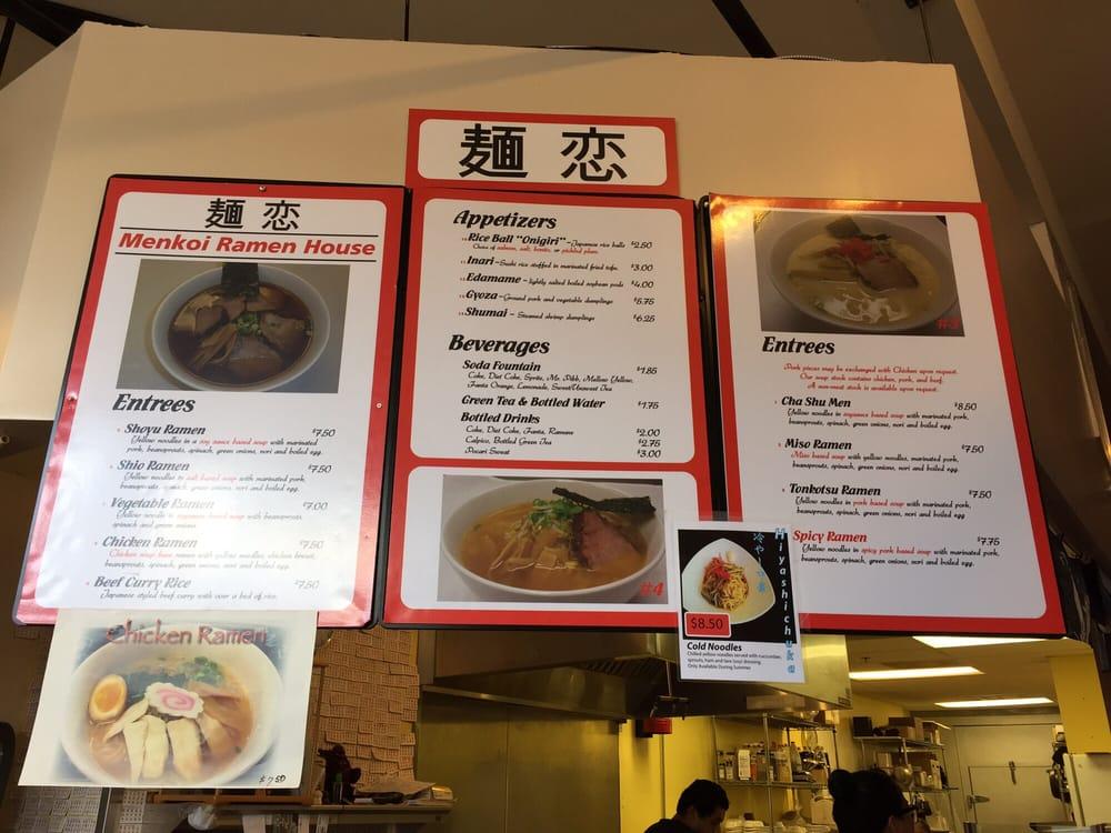 Menu at Menkoi Ramen House Gervais restaurant, Columbia