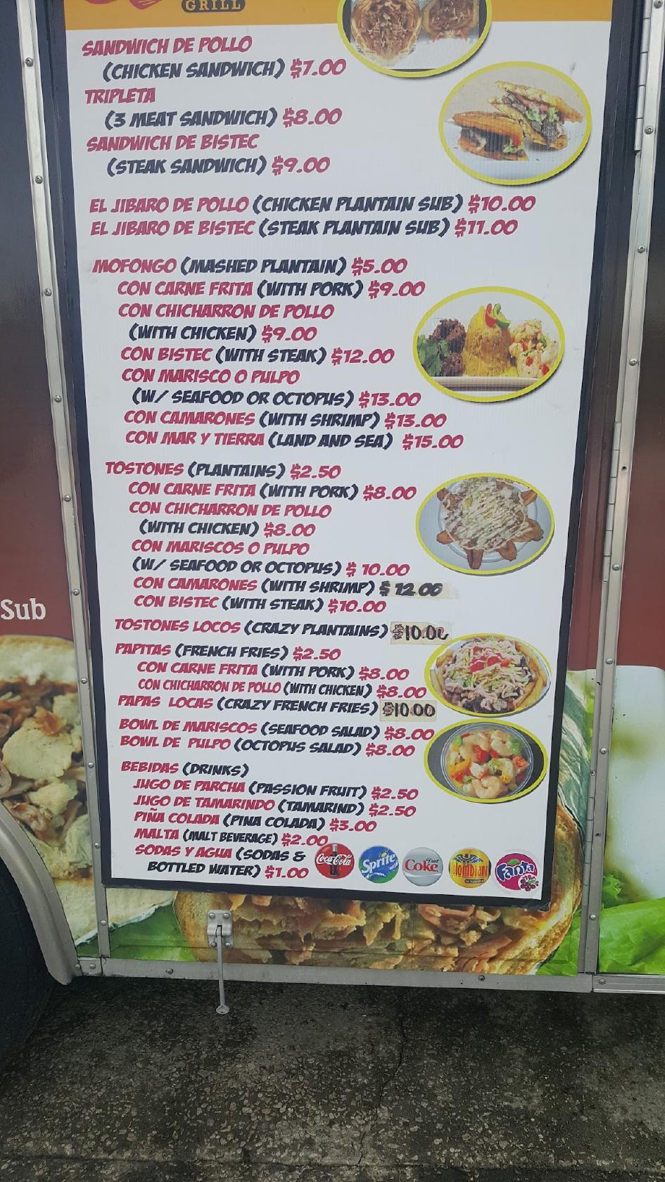 Menu at Omi's Bar & Grill Latin American Cuisine, Tampa, Temple Terrace Hwy