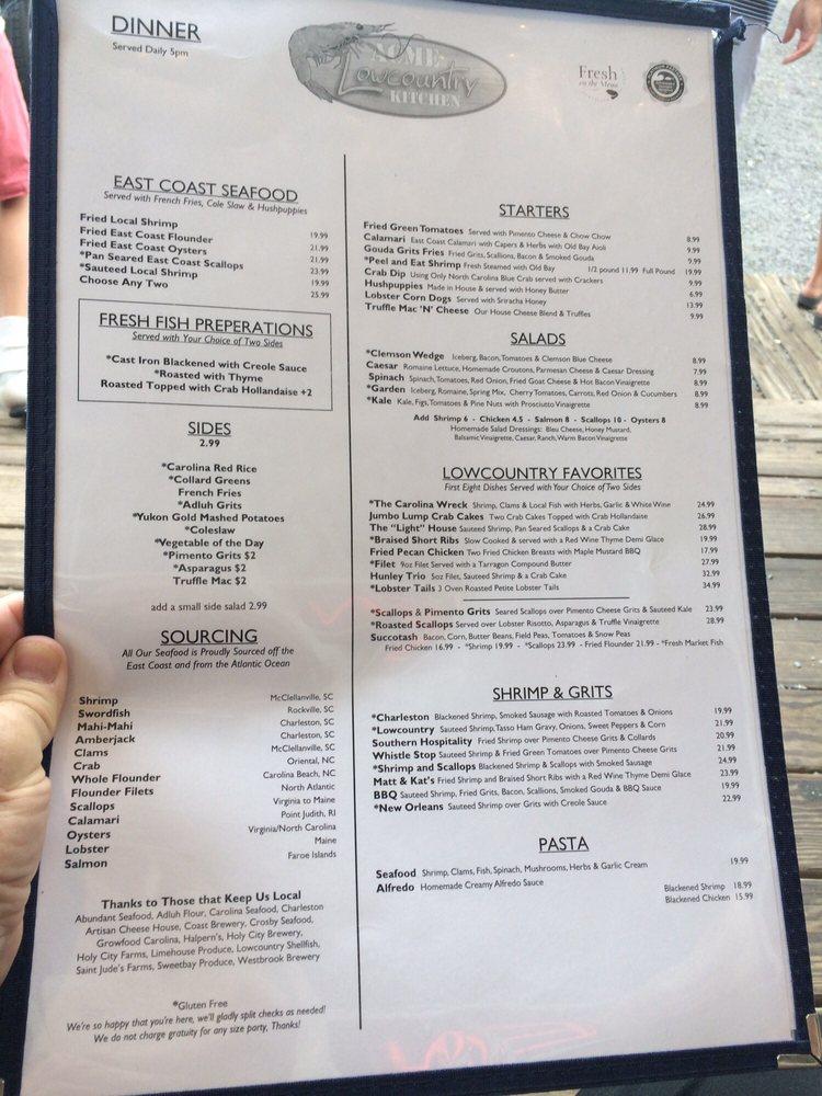 Menu at Acme Lowcountry Kitchen pub & bar, Isle of Palms, 31 J C Long Blvd