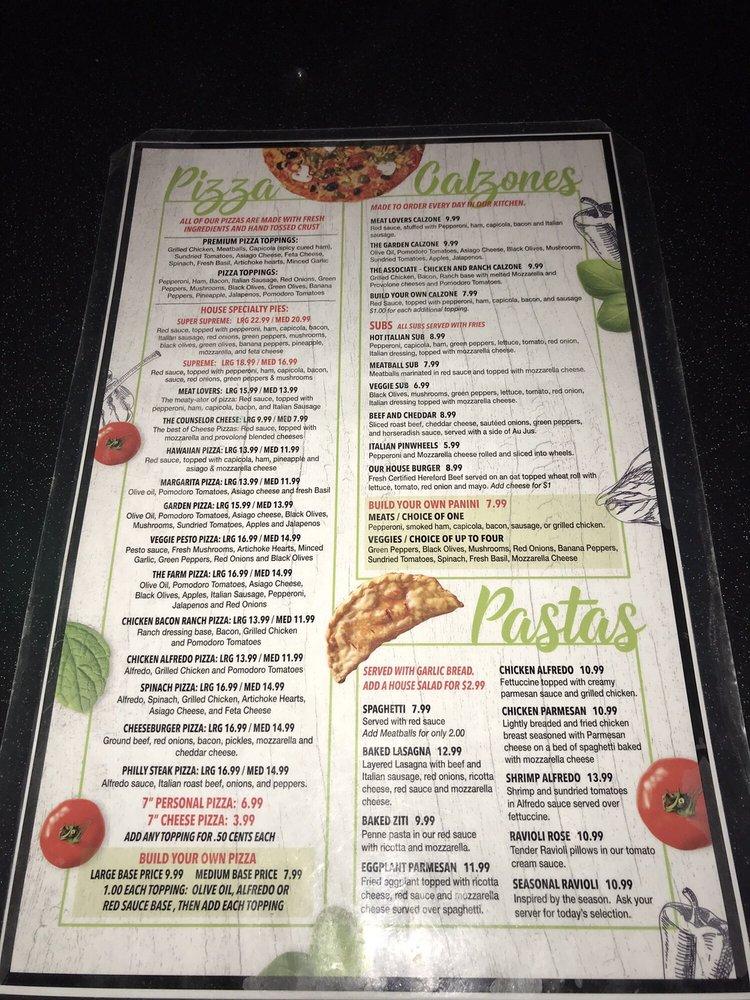 Menu at The Rising Crust Pizza and Hops pizzeria, Florence, Florence Blvd