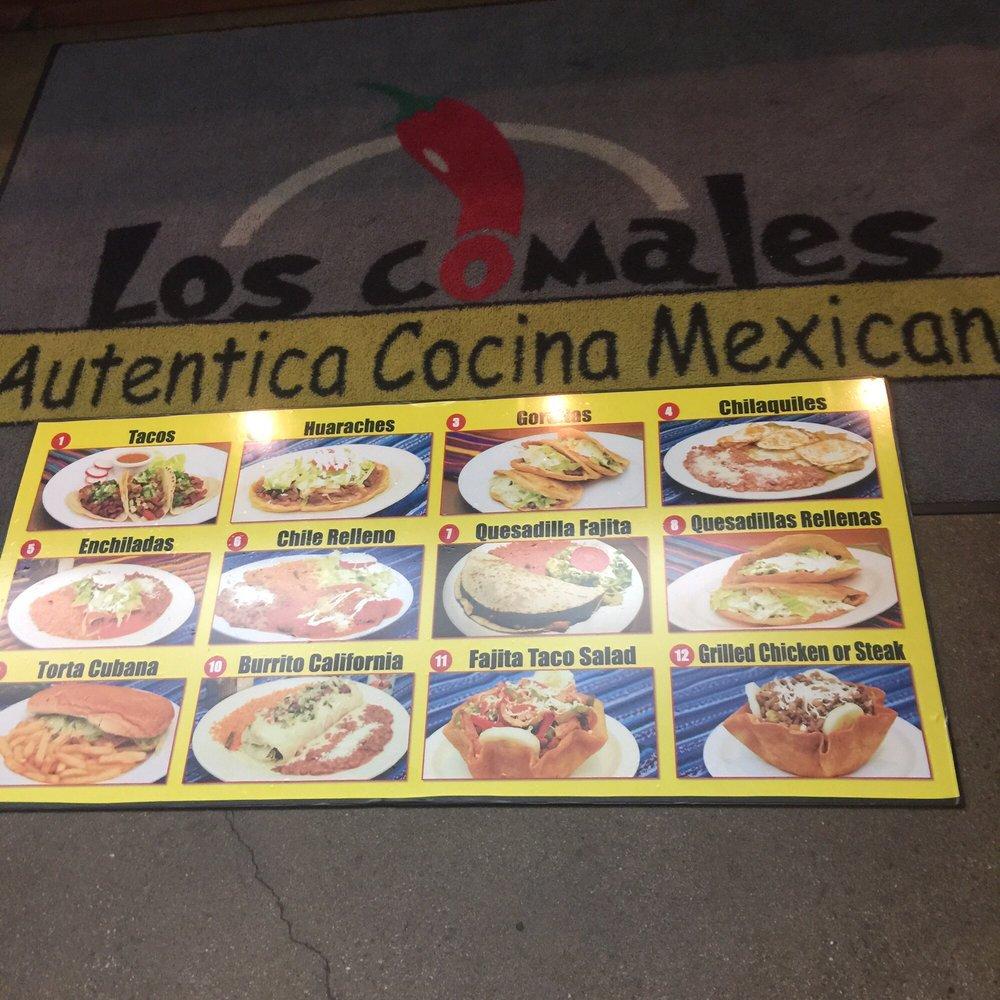 Menu at Los Comales restaurant, Glen Allen, W Broad St