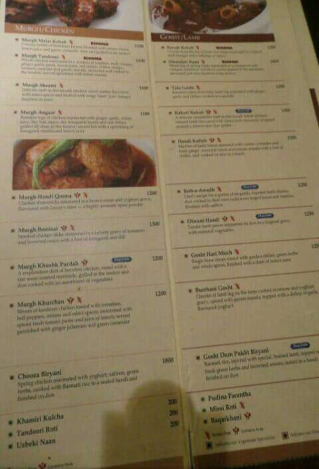 Menu at Lotus Pavilion, ITC Gardenia - Restaurants In Bengaluru ...