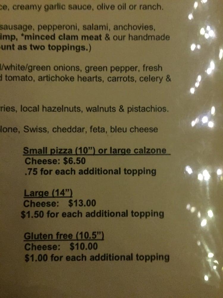 Menu at Spoleto's Pizzeria & Wine Shop, Sweet Home
