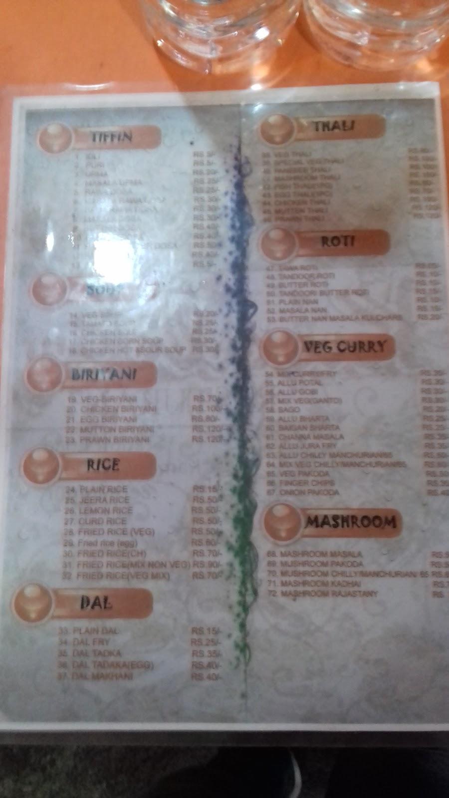 Menu at Kwality Restaurant, Brahmapur
