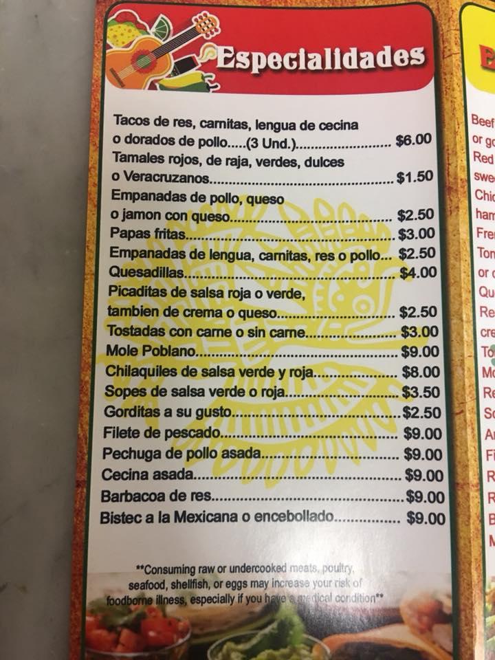 Carta del restaurante Albertos Mexican Produce, Hazleton