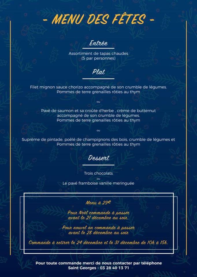 Menu au Brasserie Saint-Georges pub et bar, Eecke
