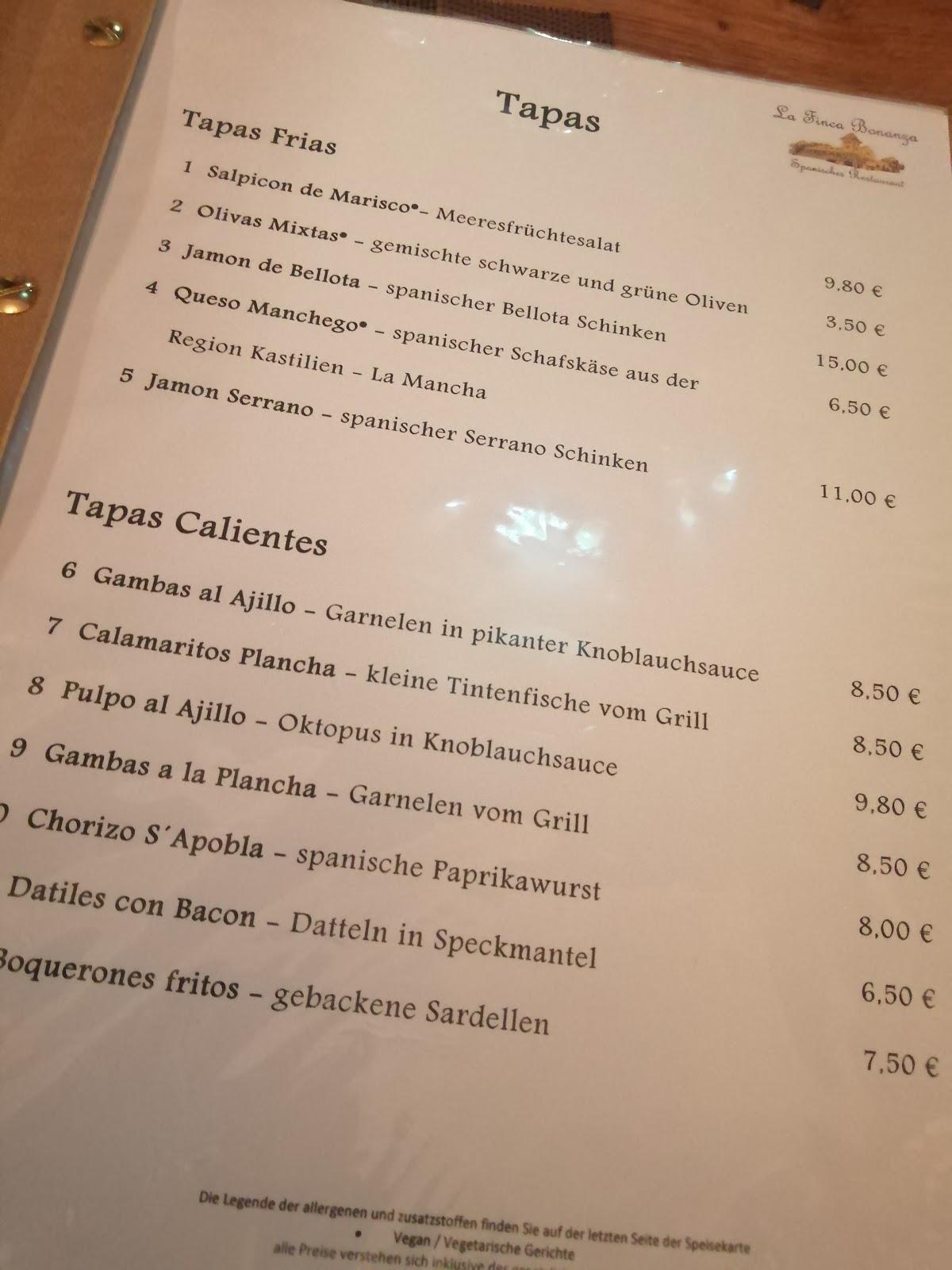 Speisekarte von Restaurant Das Haus Bonanza (Burger, Schnitzel, Steak ...