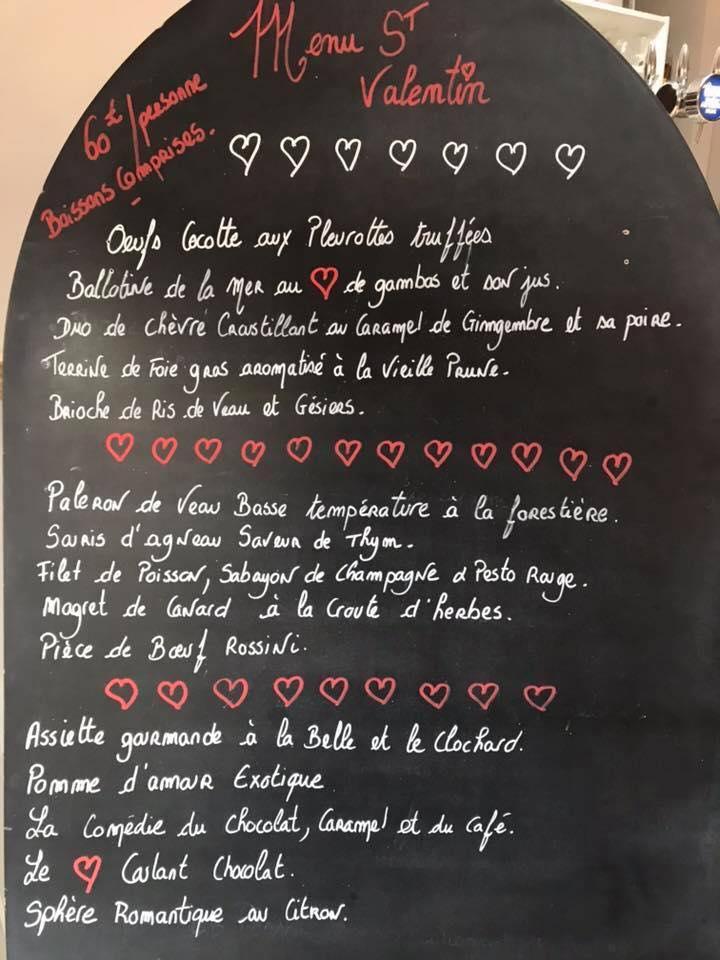 Menu at La Terrasse restaurant, Estaires