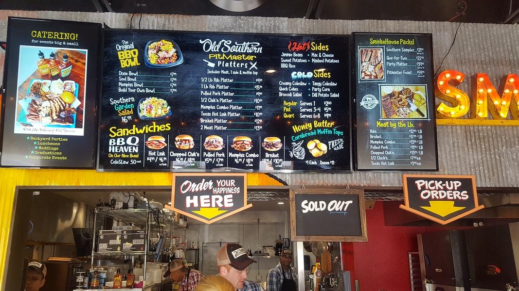 Menu at Old Southern BBQ - 44th & France, Minneapolis