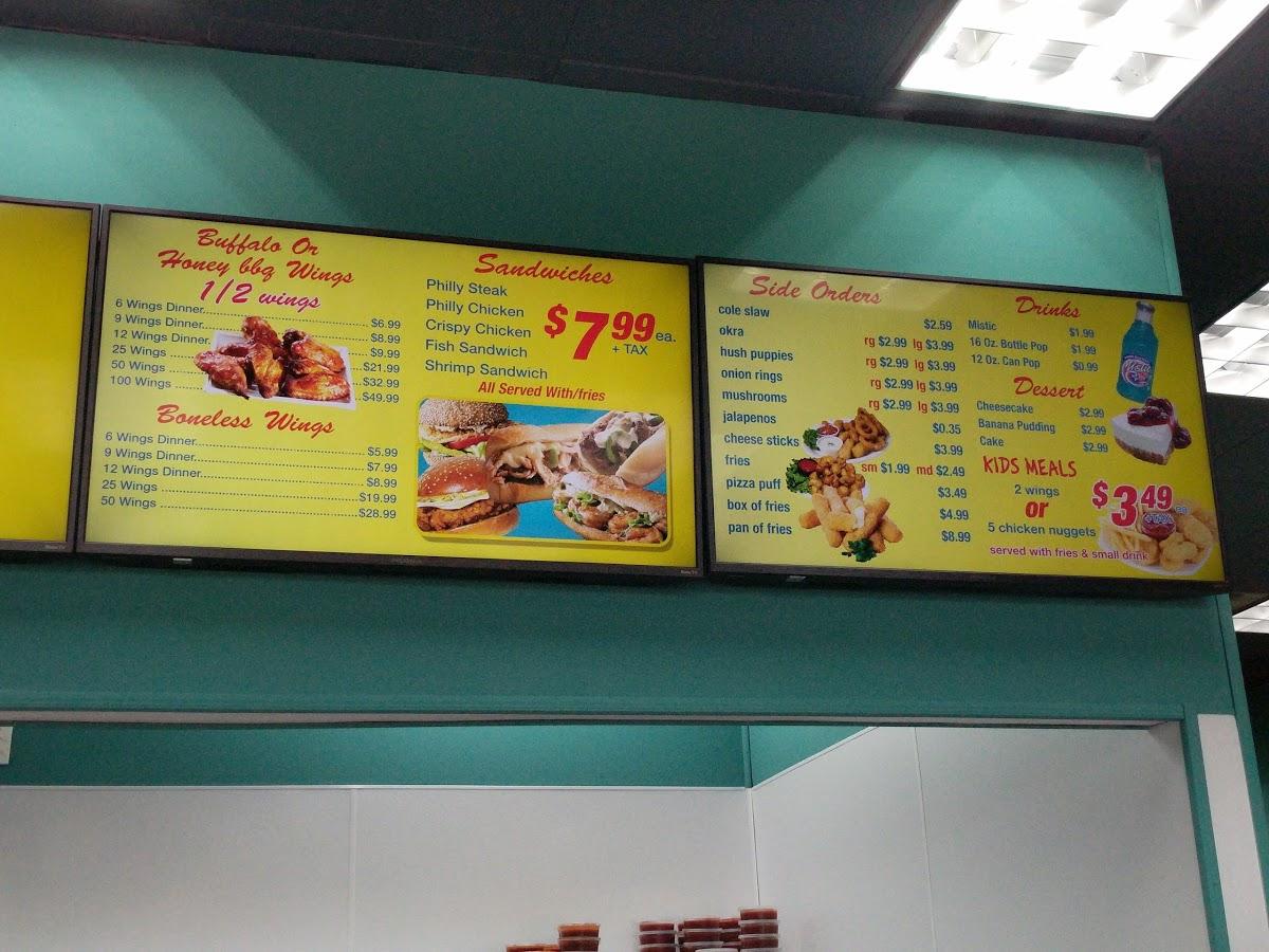 Menu at Big Shark’s Fish,Chicken & Gyro restaurant, Indianapolis