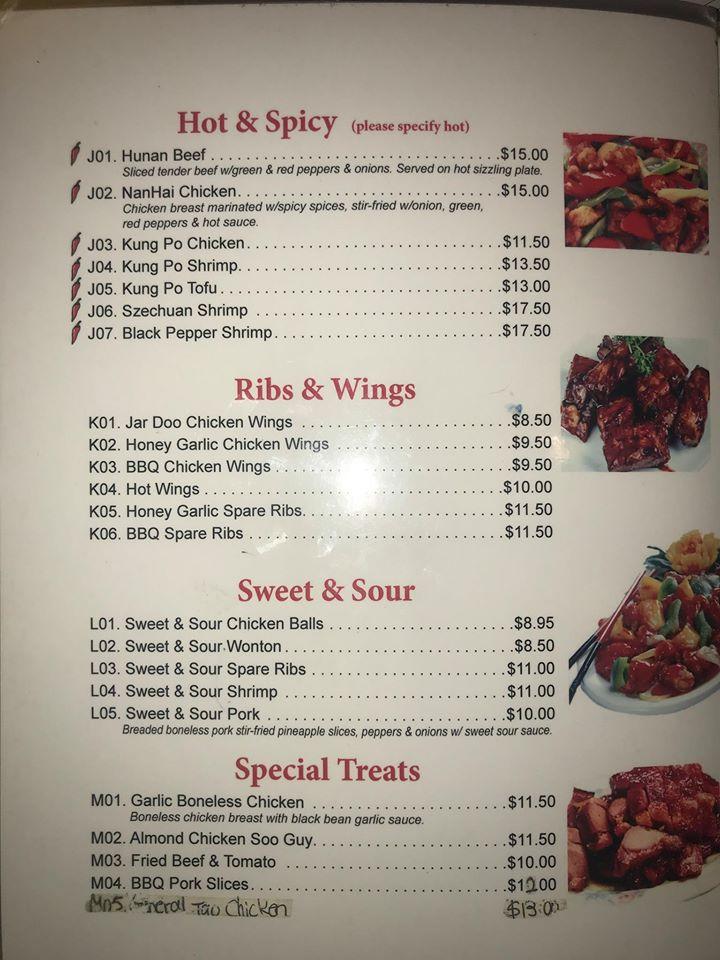 Menu at Cozy Corner Restaurant, Timmins