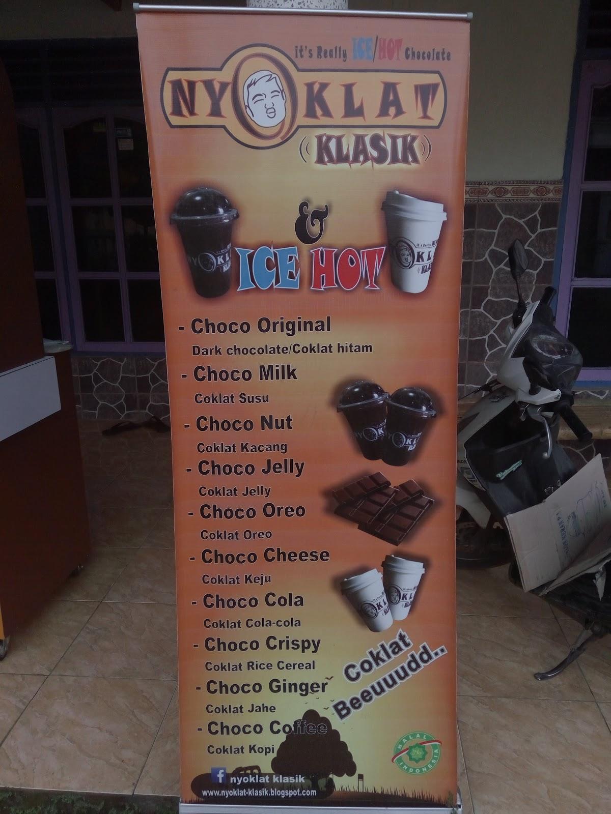 Menu at Nyoklat Klasik Ice and hot cafe, Kediri, Jl. Raya Kediri ...