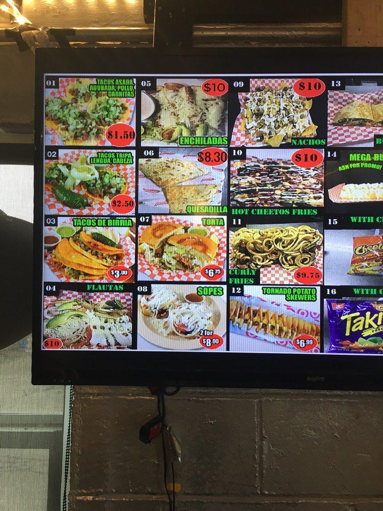 Menu at Ready & Out fast food, Prosser
