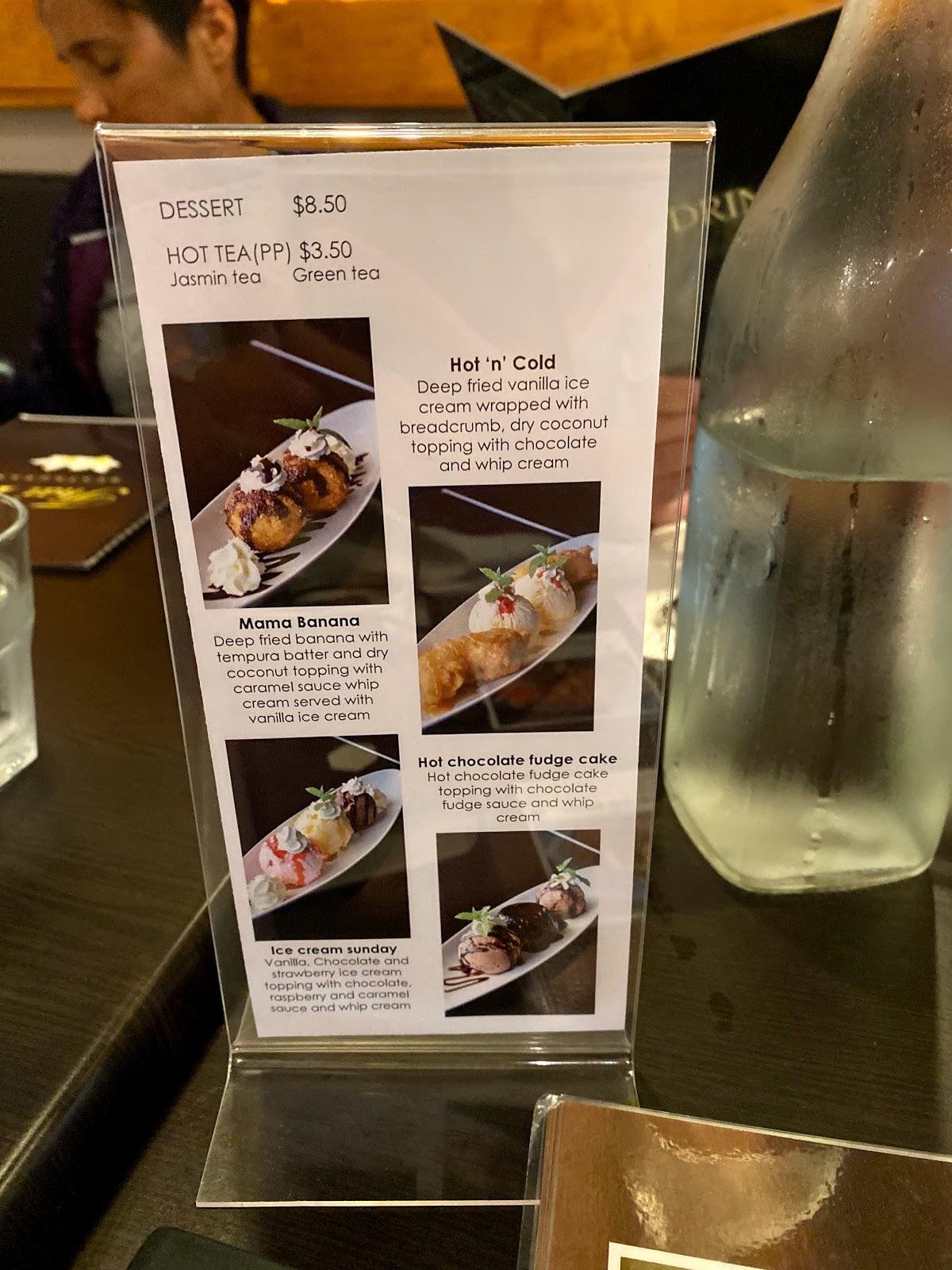 Menu at Thai Kai Restaurant, Paraparaumu
