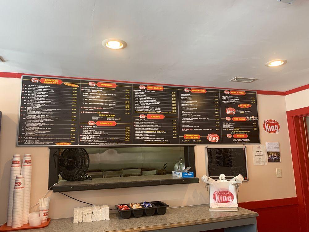 Menu at Chicken king lancaster restaurant, Lancaster, 126 Elm St