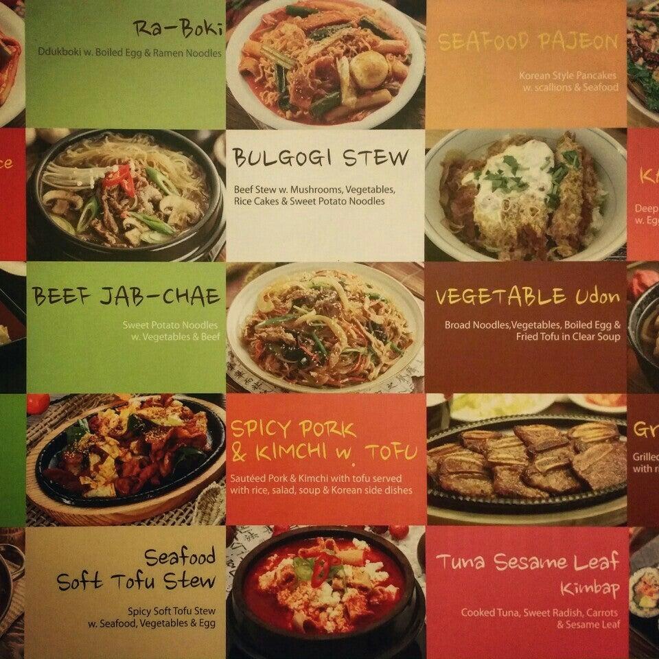 Menu at Korean Express restaurant, West New York, 807 Lexington Ave