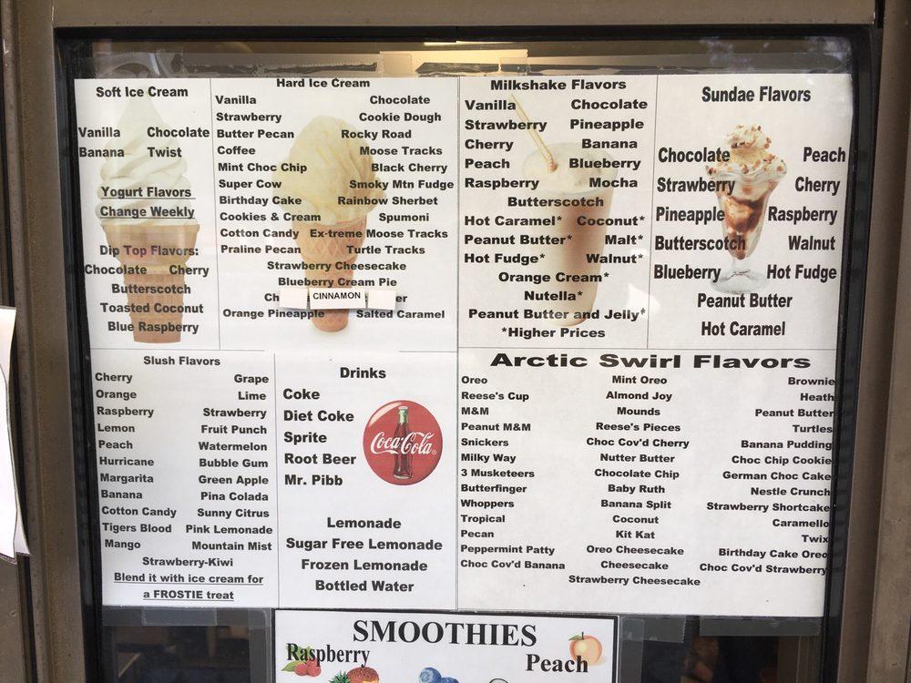 Menu at Sweet Tooth restaurant, Murphy