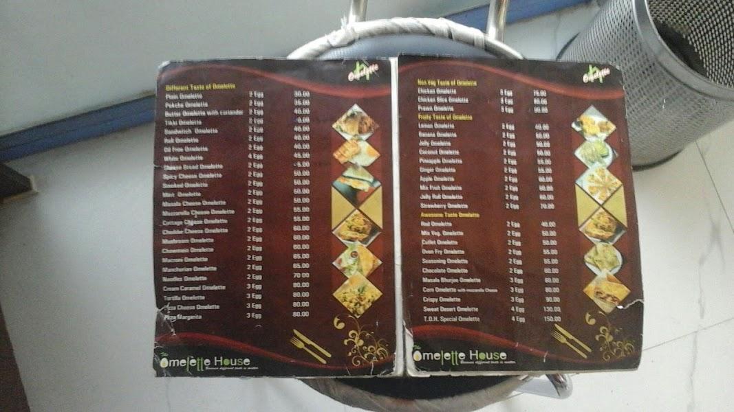Menu at The Omelette House, Agra, Shop No-654