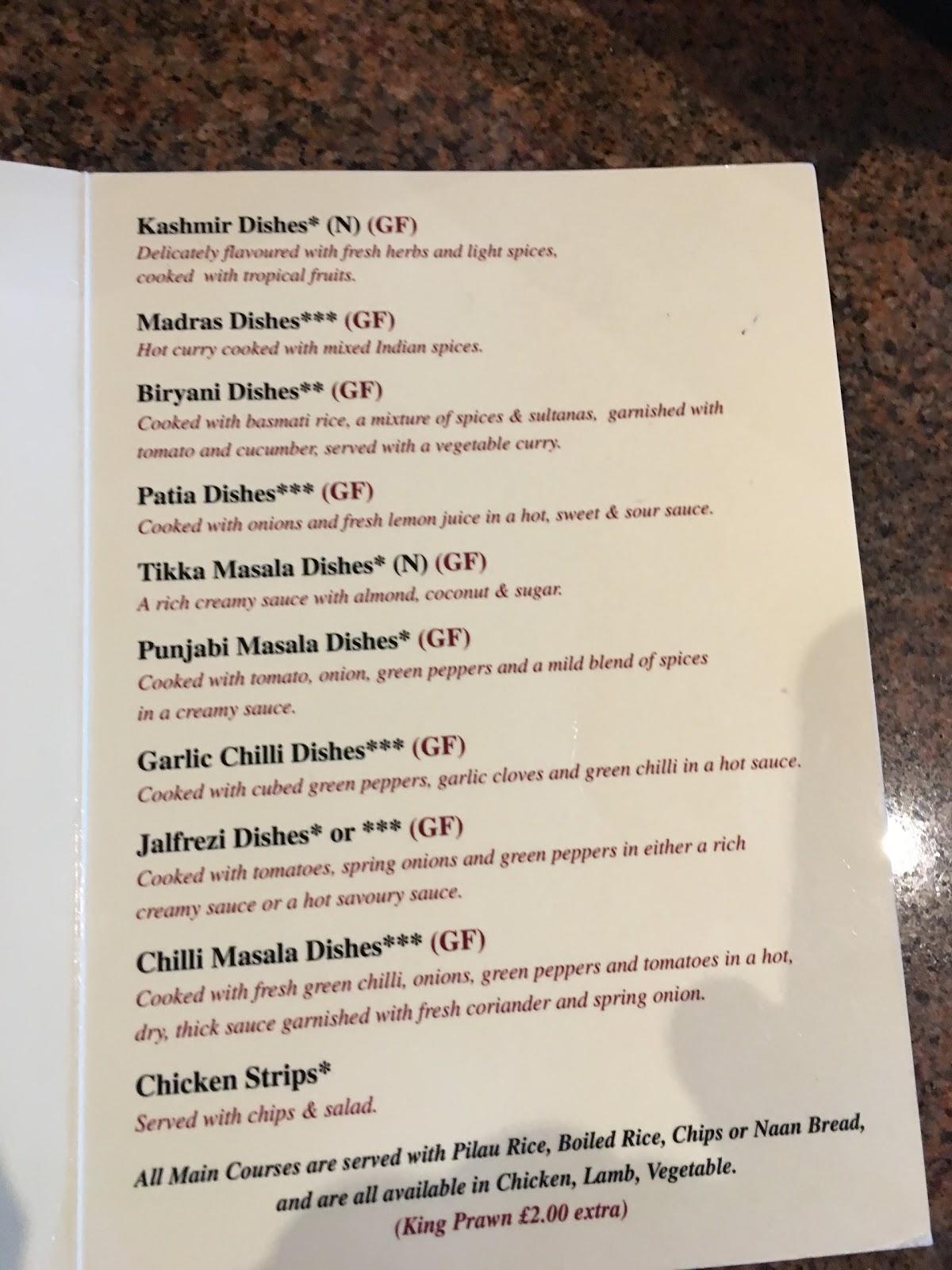 Menu at Indian Ocean restaurant, Glengormley, County