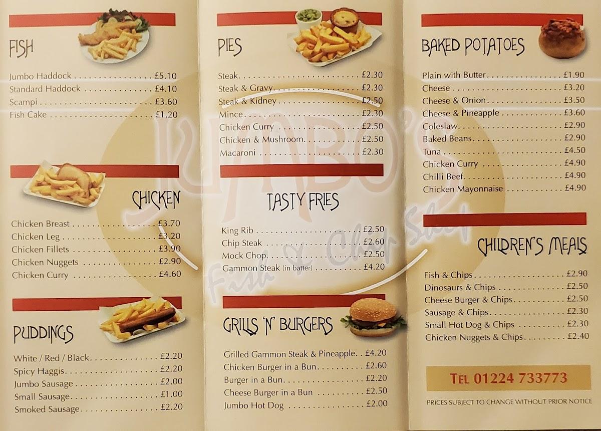 Carta de comida rápida Jumbo's, Peterculter