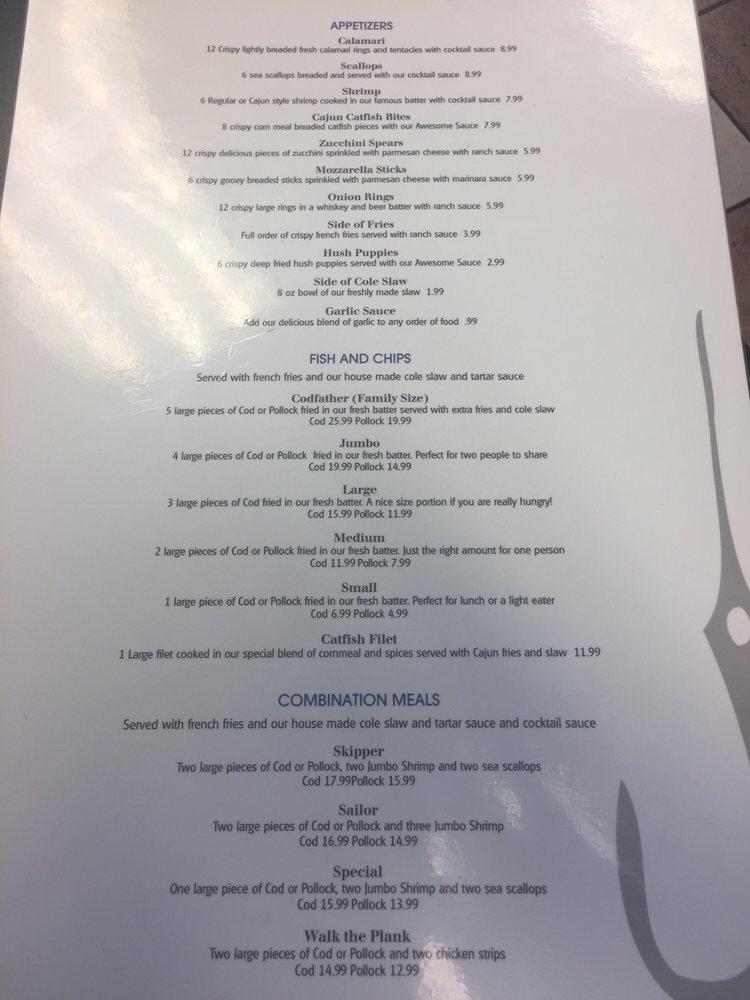Menu at Off The Hook Seafood restaurant, Las Vegas, S Buffalo Dr #105