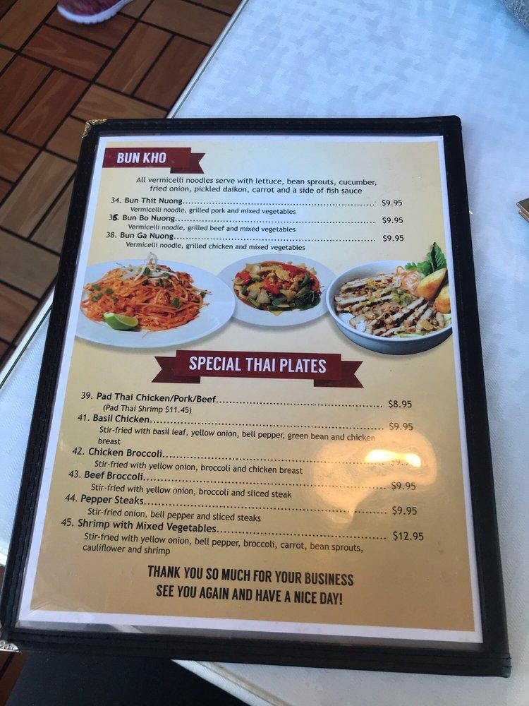Menu at Phở Son Ha restaurant, Palatine, N Rand Rd