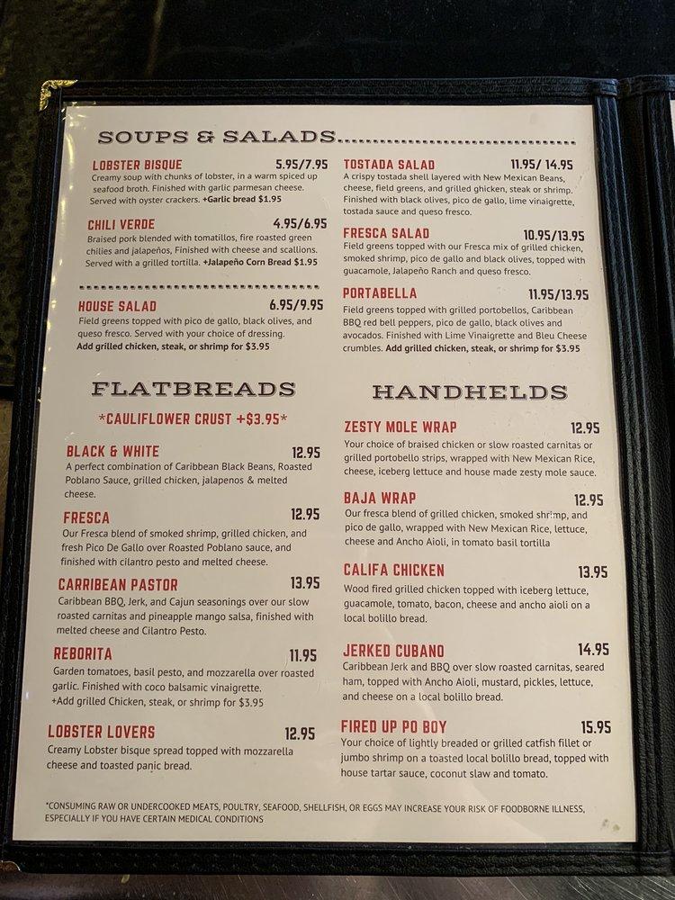 Menu at Rebos pub & bar, Sioux City