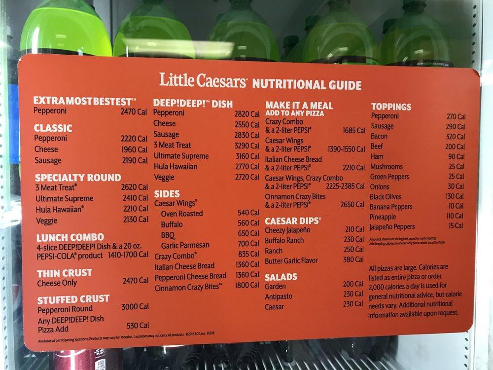 Menu at Little Caesars Pizza pizzeria, Clovis, 746 W Shaw Ave
