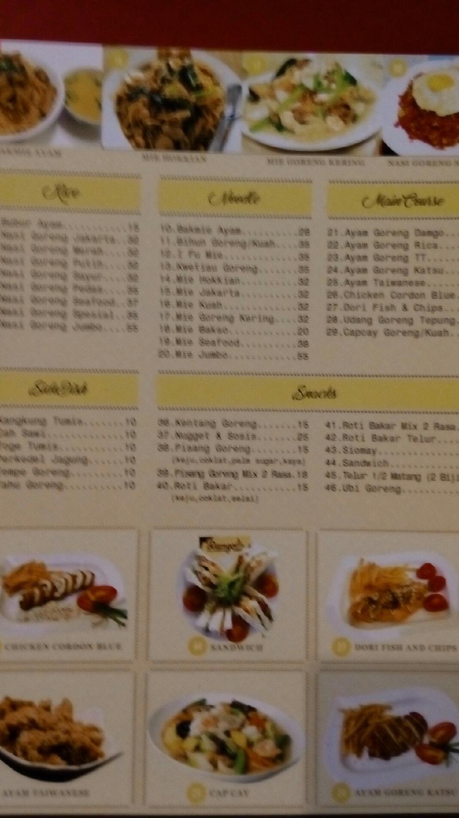 Menu at Damgo Cafe and Coffee Shop, Makassar