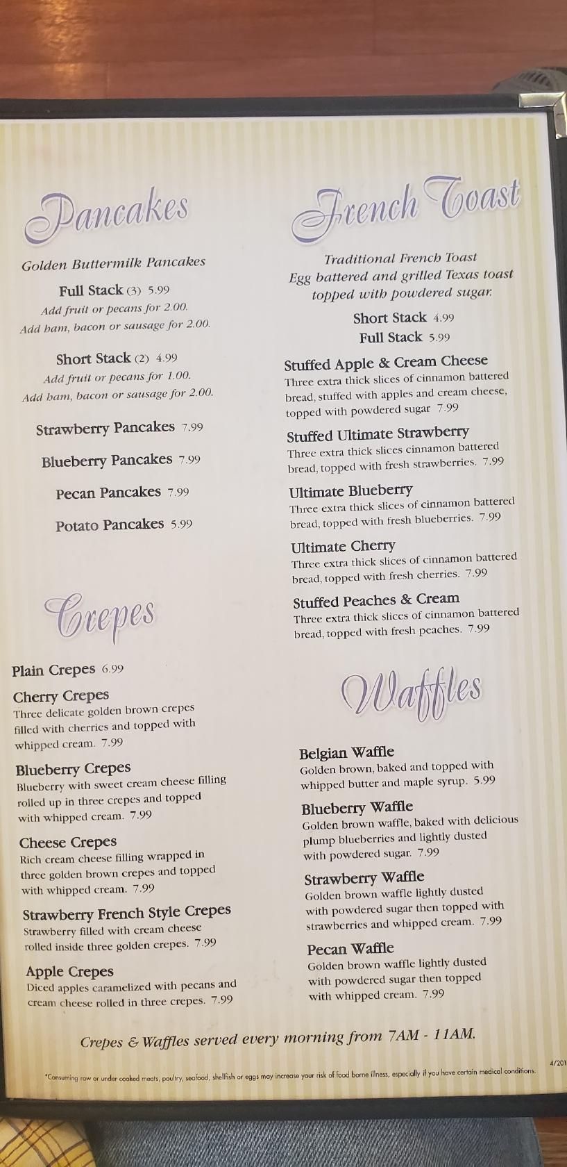 Menu at Dolphin Restaurant, Bedford